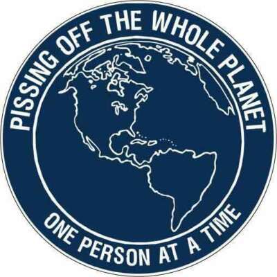 Pissing off the Planet One Person at a Time Vinyl Sticker (phone ...