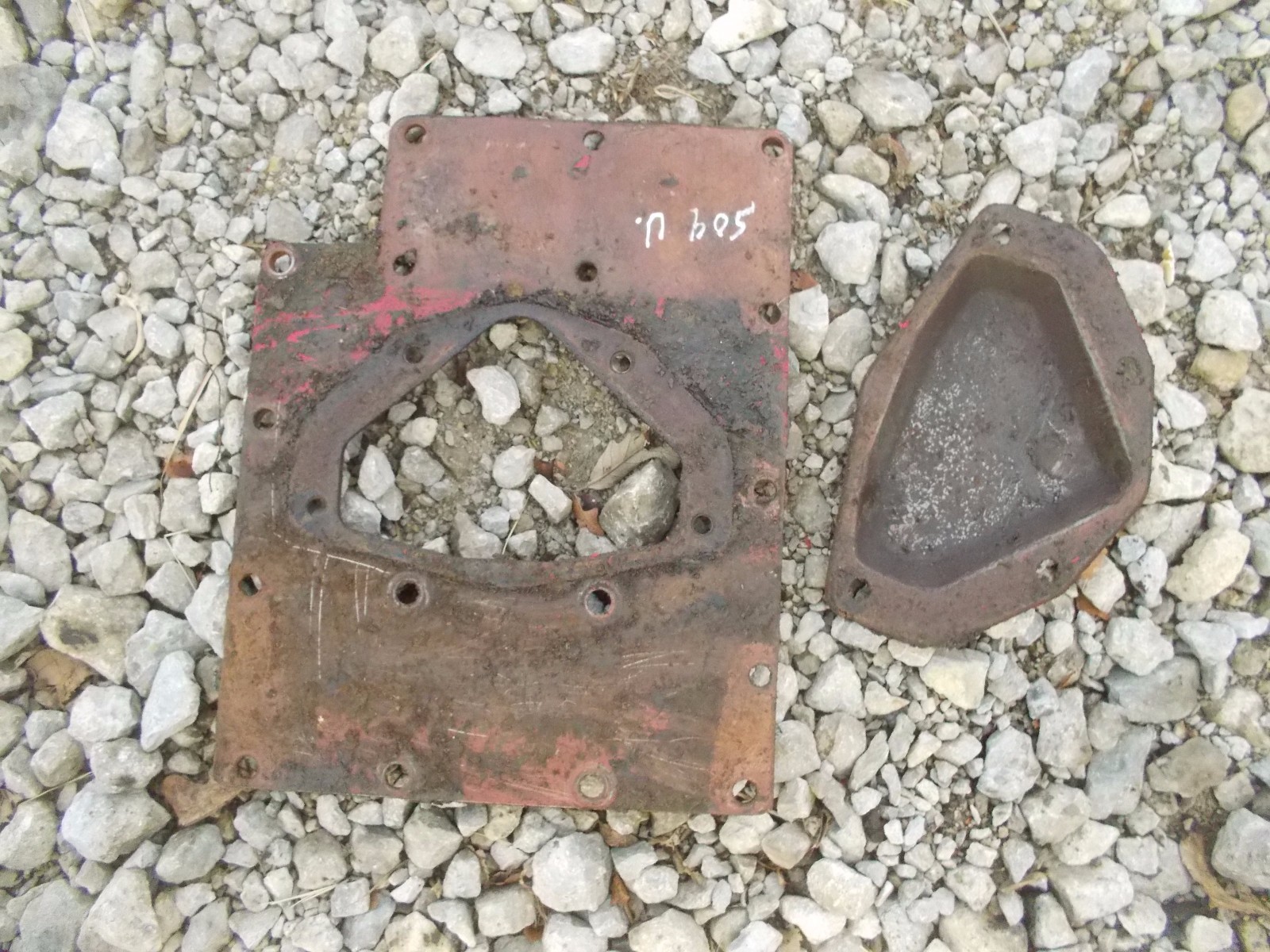 Farmall IH 504 utility Tractor TA Torque Amplifier top cover plate ...