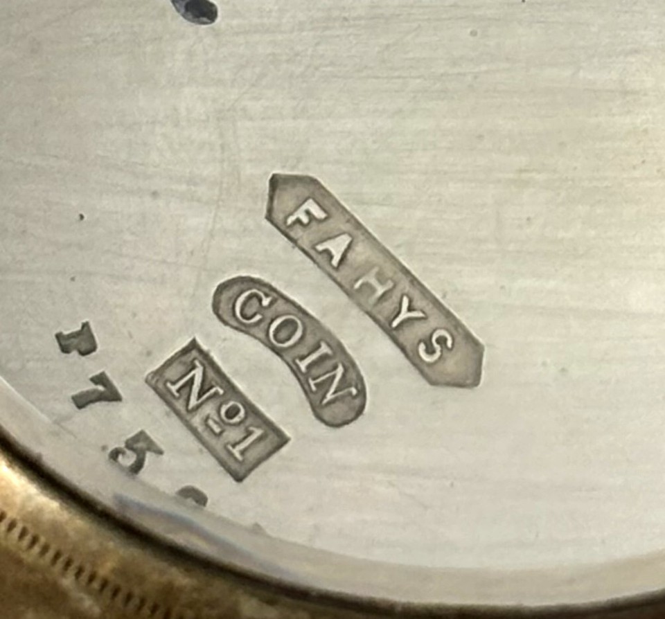 Vintage Antiques 18S Fahys No. 1 Coin Silver Open Face Pocket Watch ...