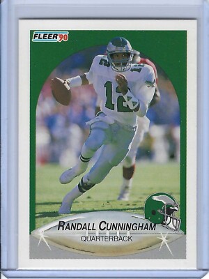 1990 FLEER PHILADELPHIA EAGLES RANDALL CUNNINGHAM CARD # 82 | eBay