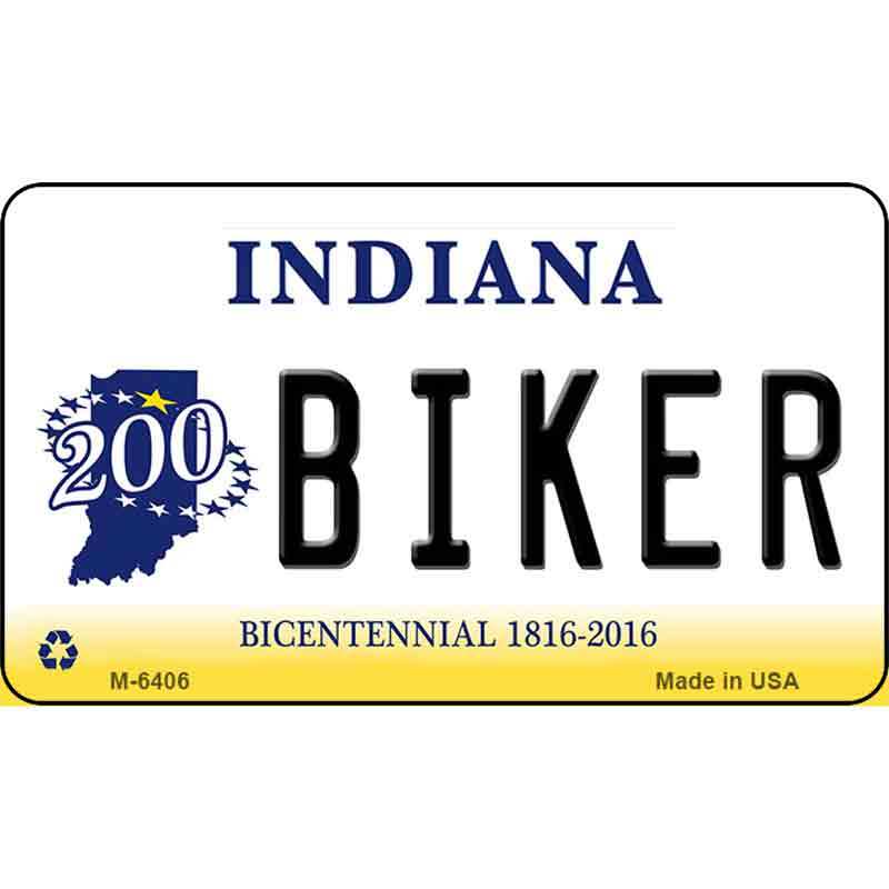 Biker Indiana State License Plate Tag Novelty Magnet M-6406 | eBay