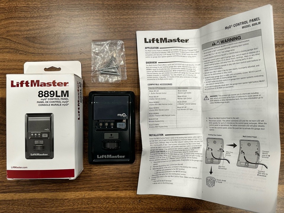 Liftmaster 889LM MyQ Control Panel. Updated Version - Replaces 1998 To ...