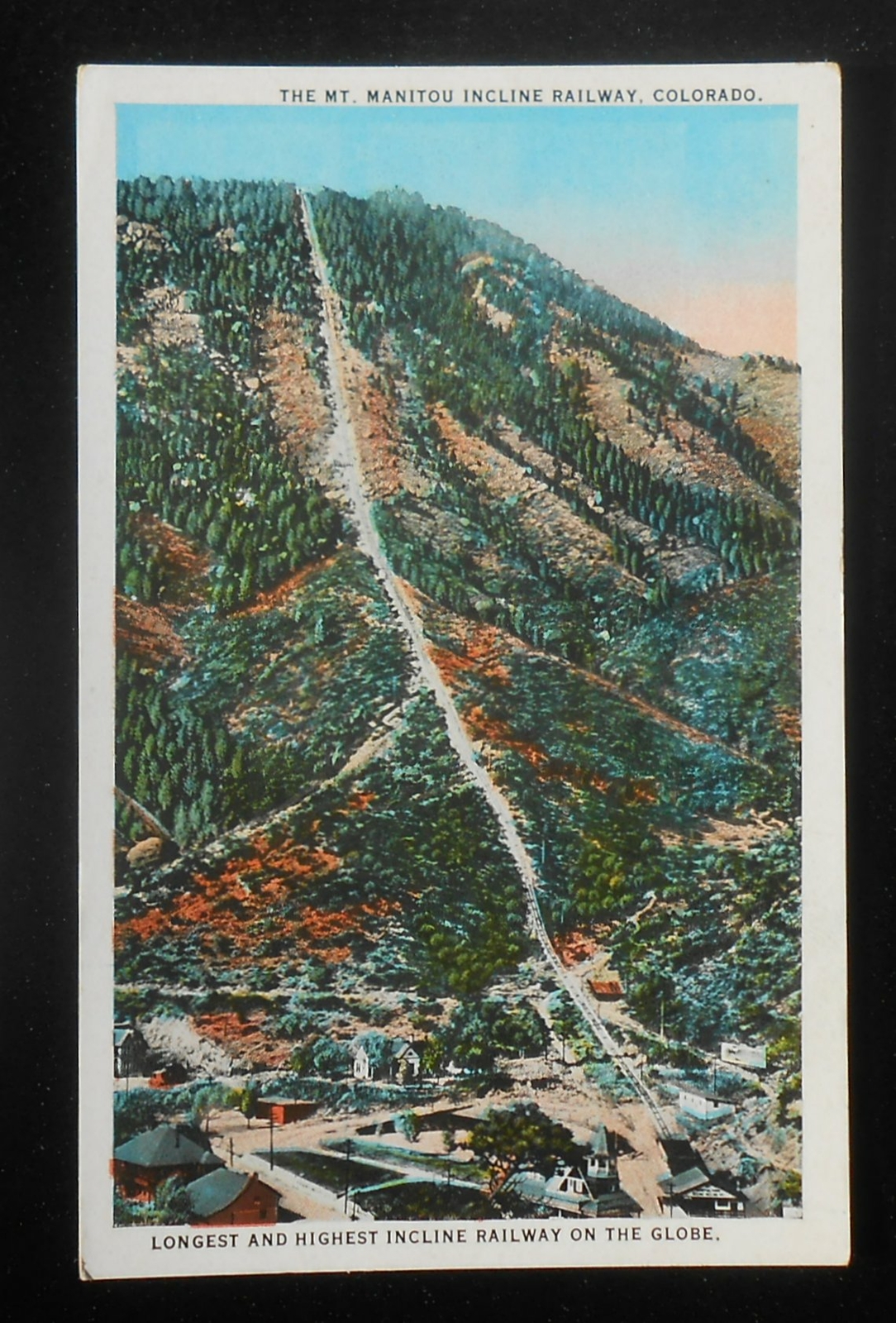 1920s Mt. Manitou Incline Railway Globe's Longest and Highest Mount ...
