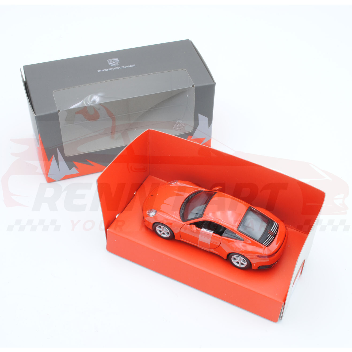 Genuine Porsche 911 (992) Carrera 4S (2019) Lava Orange Maisto 1:43 ...