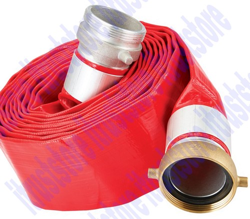 Roll Flat Trash Water Waste Pump Discharge Evacuation PVC Hose 3" x 25 ...