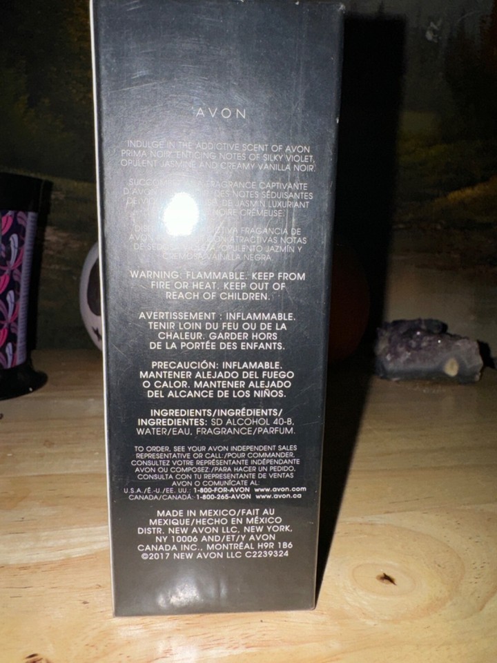 Avon prima noir perfume 1.7 fl oz nos | eBay