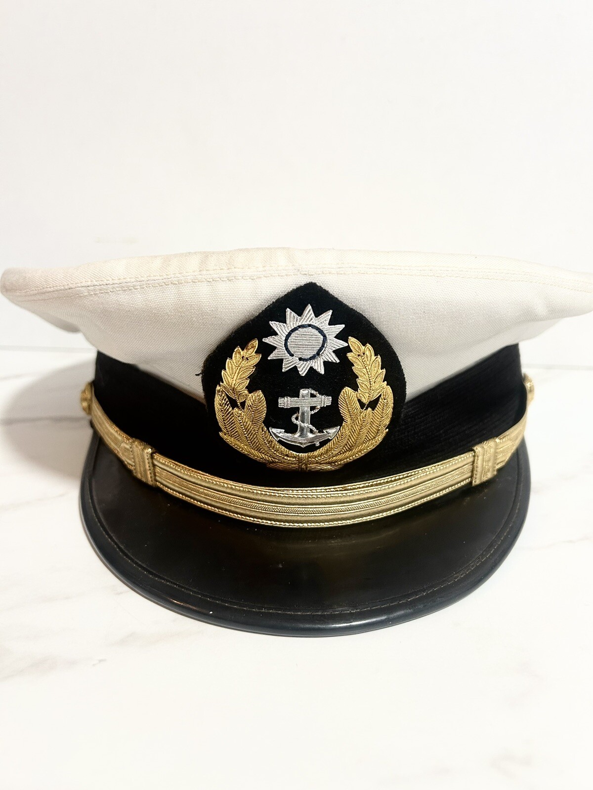 Vintage Taiwan Original Navy Admiral Hat RARE! - Gem