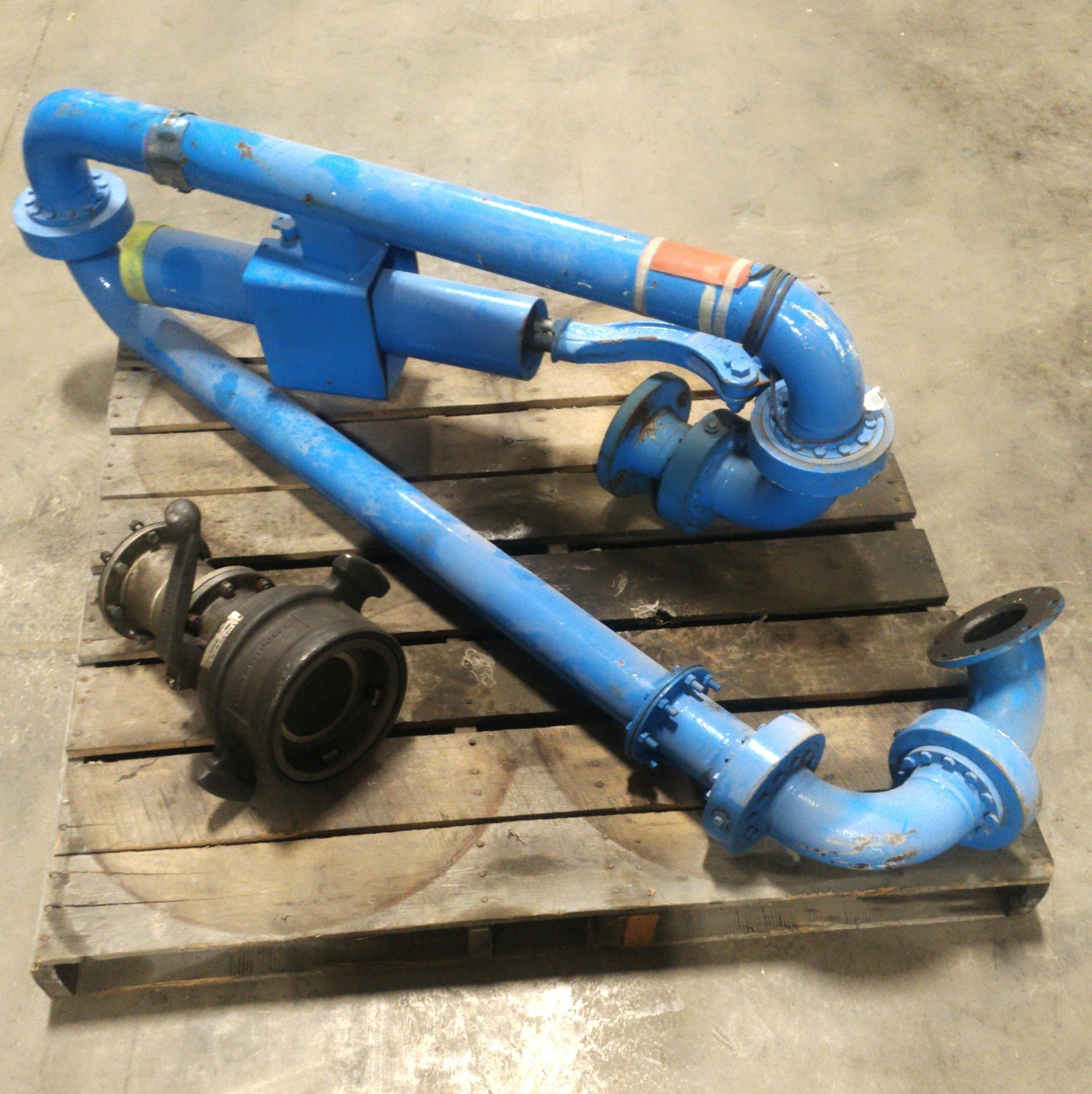 EMCO Wheaton E2313 A-Frame Bottom Loader & Coupler 3" Pipe 5' Arms 55 ...