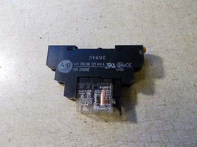 Allen Bradley 700-HN121 Relay Ser. A W/ Socket Base 700-HK36Z24 *FREE ...
