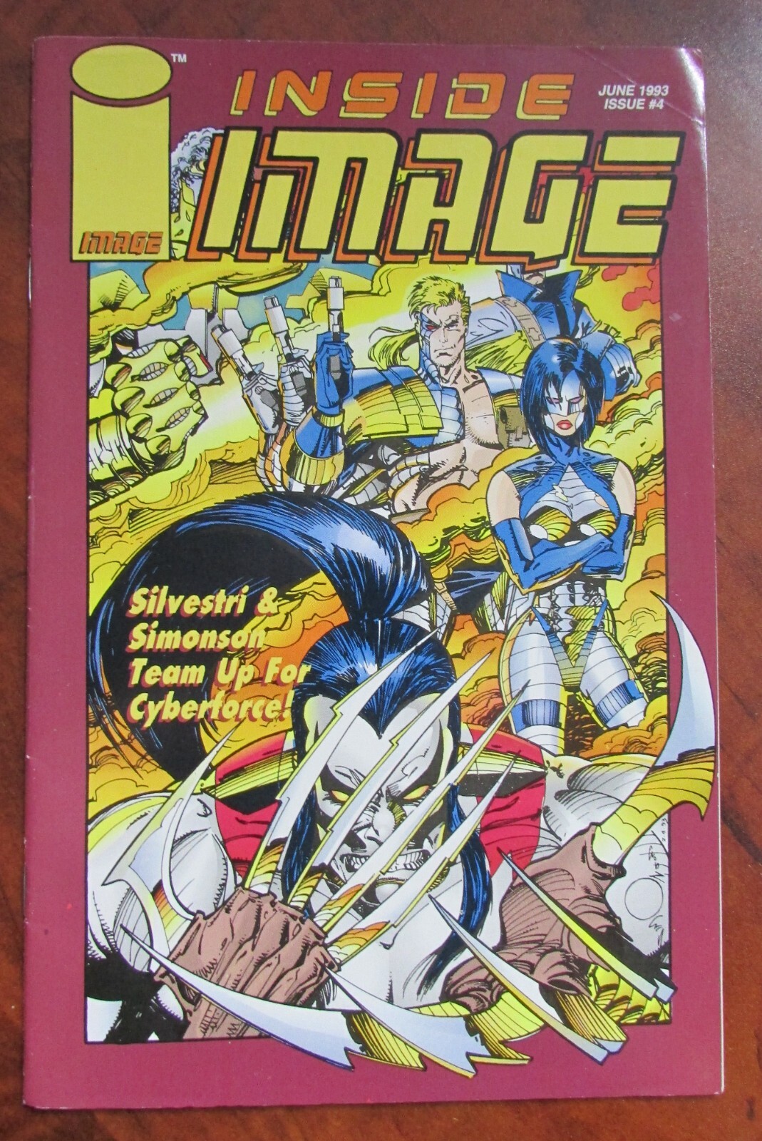 Inside Image Comics Double Reverse Comic Book Cyberforce # 4 June 1993 ...
