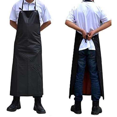 Waterproof Apron Chemical Resistant Work Safe Clothes black | eBay