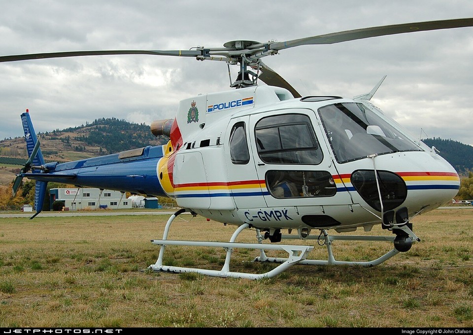 Decal 209 H125 / AS 350 Ecureuil Polizei Kanada C-GMPK | eBay
