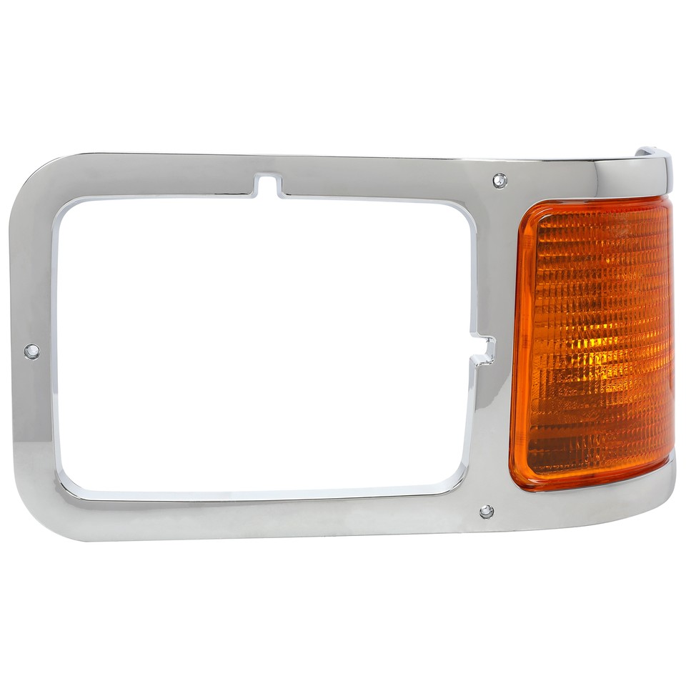 Left Headlight Bezel Trim+Corner Signal Light Lens For Ford F650 F750 ...