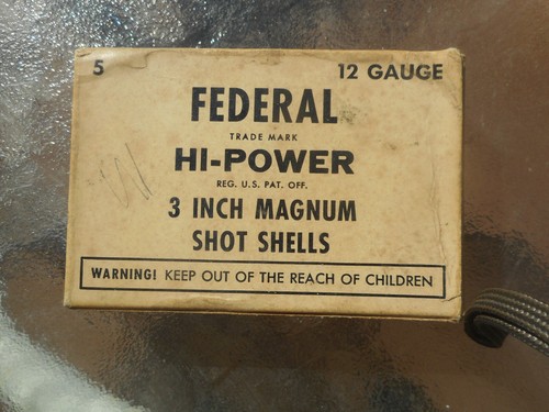 FEDERAL #4 BUCK 12 GAUGE VINTAGE SHELL BOX | eBay