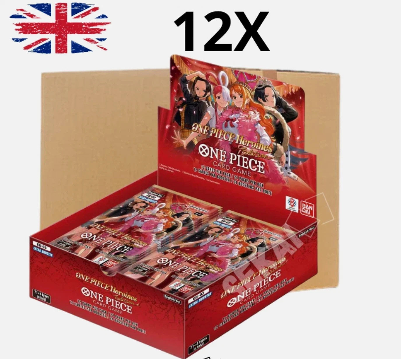 ONE PIECE EB03 HEROINES EDITION SEALED CASE 12 BOOSTER BOX ENG PREORDER ...
