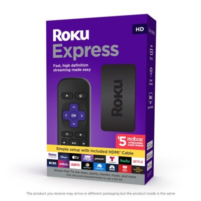 Roku Express | HD Streaming Media Player with High Speed HDMI Cable | eBay