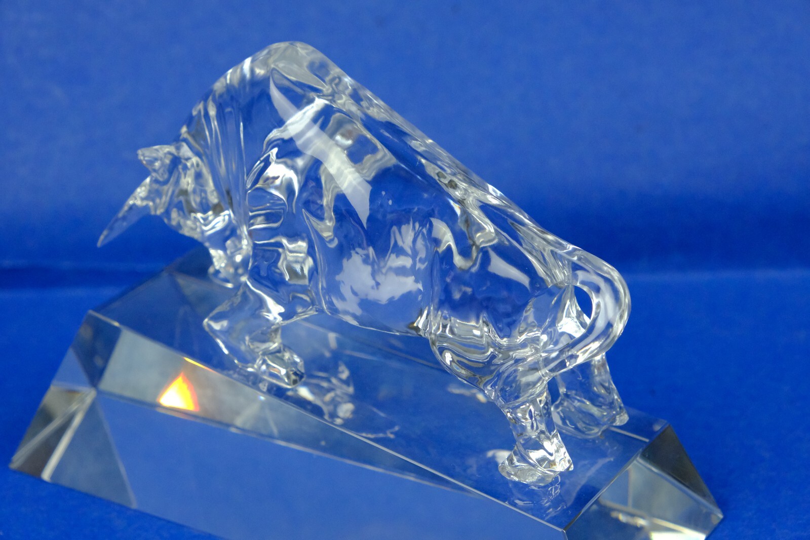 Crystal Bull Trophy Award with Solid Base 7" | eBay