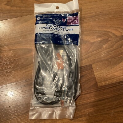 GE Universal 3-wire dishwasher power cord 5.4ft WX09X70910 NEW SEALED ...