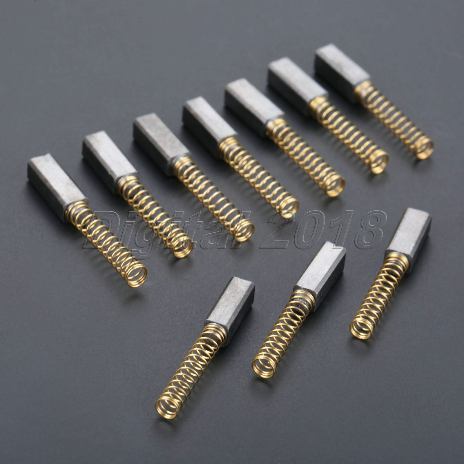 10pcs Motor Carbon Brushes With Spring For Singer 100W-180W Home Sewing ...