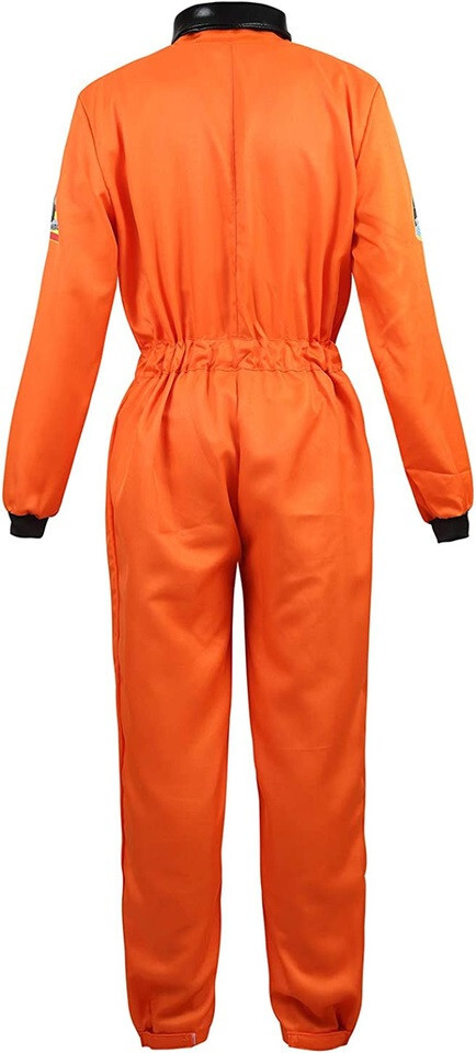 Orange Astronaut Jump Suit women fitted waist adult costume space ...