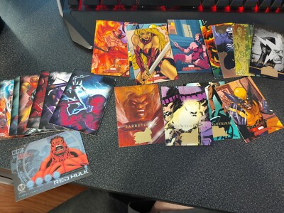 2008 Marvel Masterpieces Wolverine, Magneto, Overpower, Marvel vs DC ...