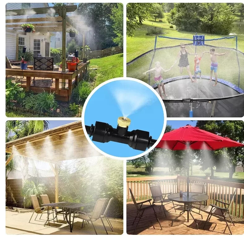 75FT Mister Nozzle Misting Cooling system water Misting Cooling System ...