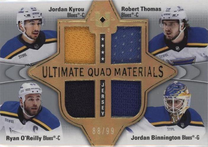 2022-23 Upper Deck Ultimate Collection - Ultimate Quad Materials Ryan O ...
