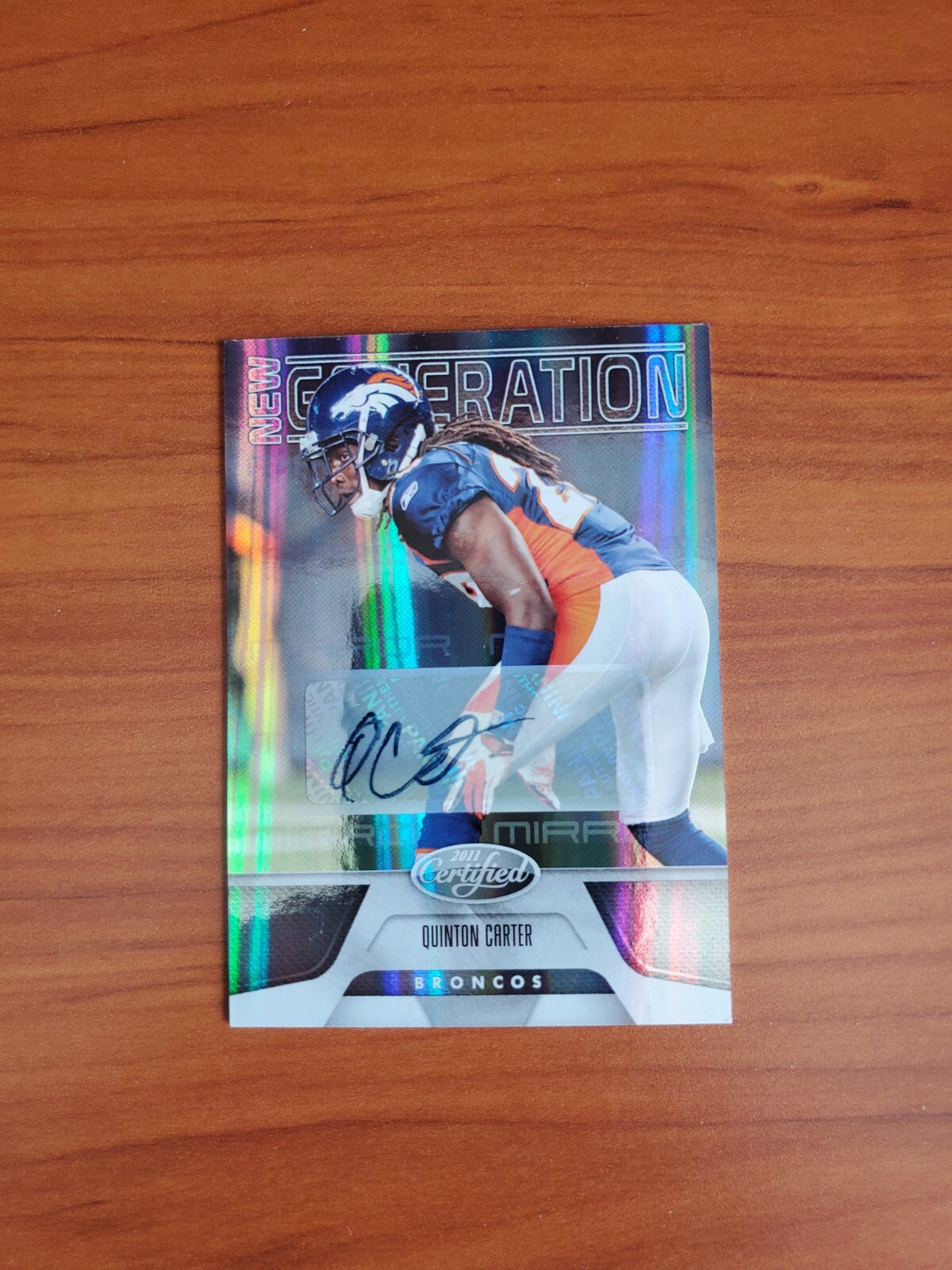 2011 Panini Certified - New Generation Quinton Carter #225 Mirror Gold ...