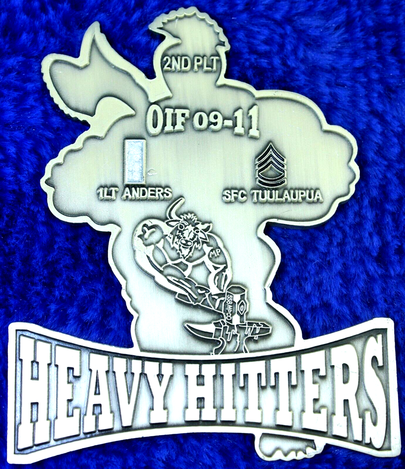 US Army 2nd Platoon 558th MP Co Military Police OIF 09-11 Challenge ...