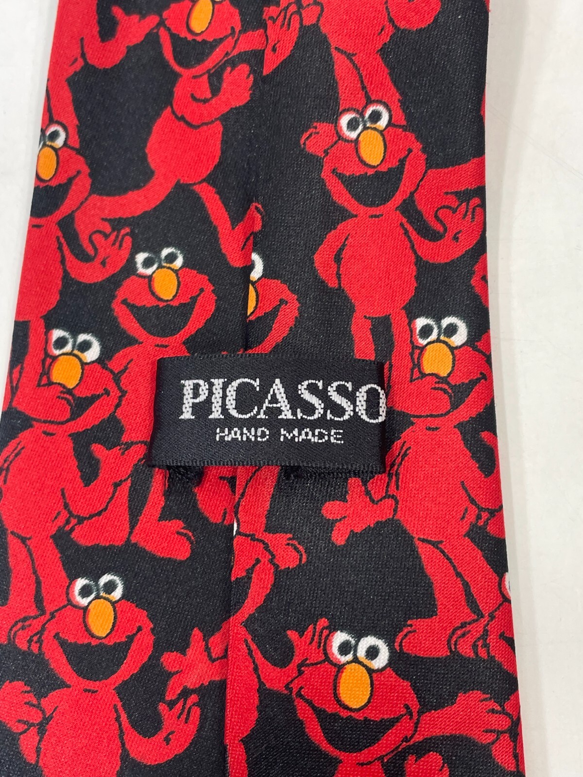 Picasso x Sesame Street “Elmo” Mens Neck Tie Novelty … - Gem