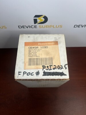 Pressure - Honeywell Pressure Switch