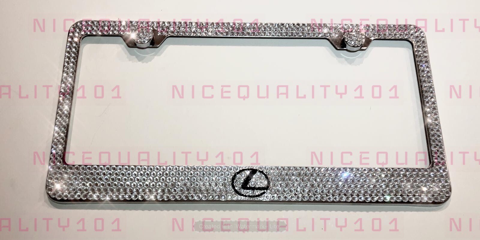Lexus Logo Bling License Plate Frame Holder Made w/ Swarovski Crystals ...