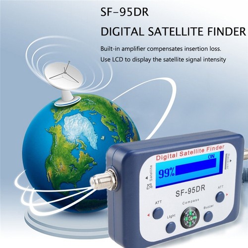 HDTV Digital Satellite Signal Strength Finder Meter Dish SAT LCD ...