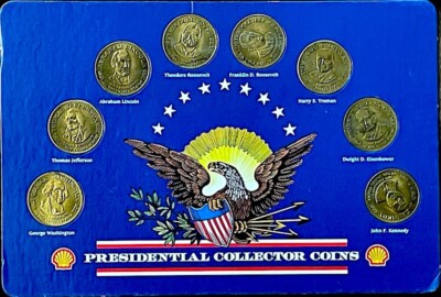Shell Presidential Collector Coins Set, 8 coins, 1992 | eBay