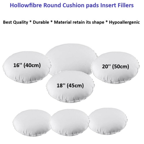 Round Cushion Inner Pads Inserts Fillers Scatters Circle Shape Home ...