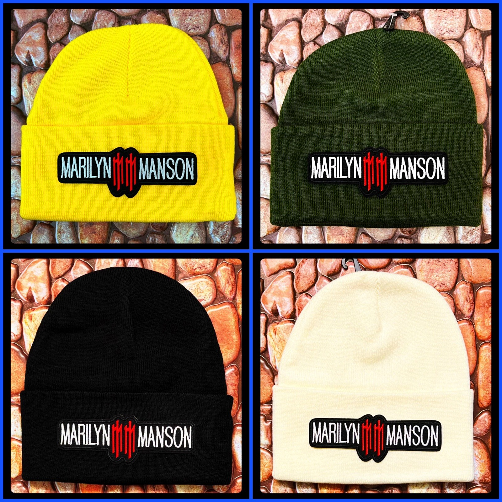 MARILYN MANSON COLOR BEANIE ( SCROLL FOR MORE COLORS ) | eBay