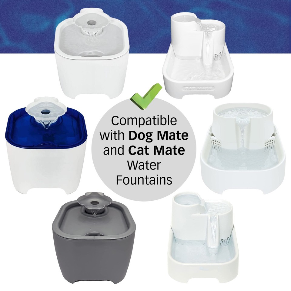 PET STANDARD 3 Stage Water Filters, Compatible with Dog Mate and Cat ...