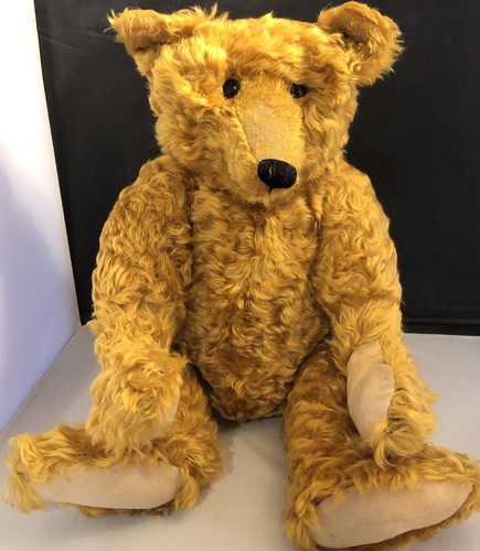 VINTAGE MOHAIR GOLDEN BROWN BEAR GROWLER JOINTED EXCELSIOR ARTISAN MADE ...