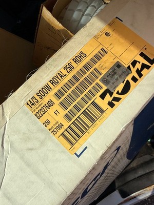 NEW CCI Royal Wire Cable Extension 200' 14/3 S00W ROHS Black ...