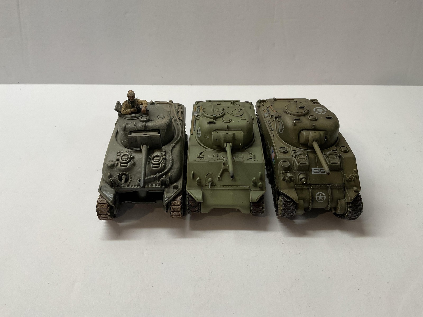 Lot of 3 WWII 1/72 Unimax Forces of Valor M4 Sherman Tanks with ...