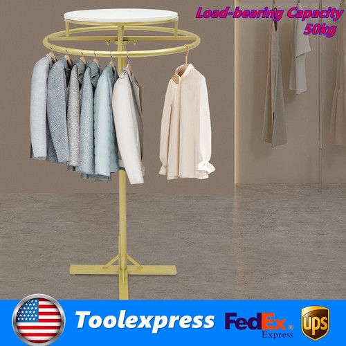 Round Clothing Rack Clothing Display Rack Floor-standing Garment ...