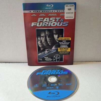 Fast & Furious Blu-ray w/ Slipcover Vin Diesel Paul Walker 4 Four IV ...