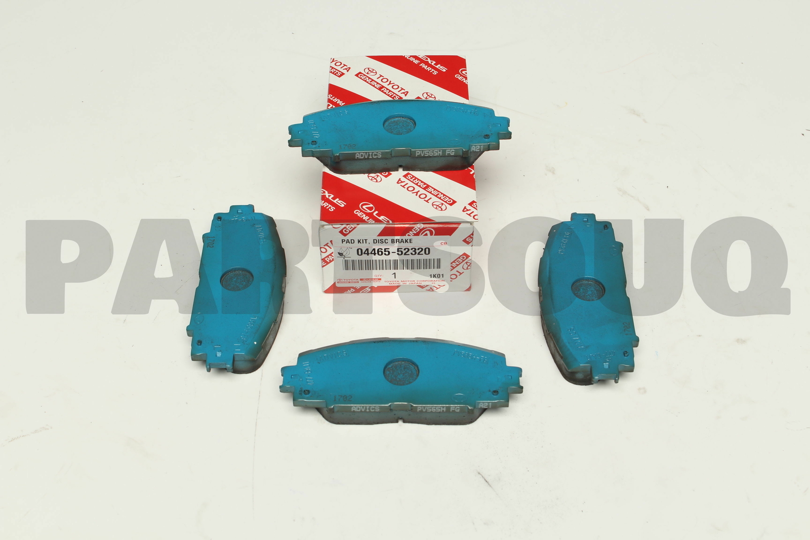 0446552320 Genuine Toyota PAD KIT, DISC BRAKE, FRONT 04465-52320 | eBay