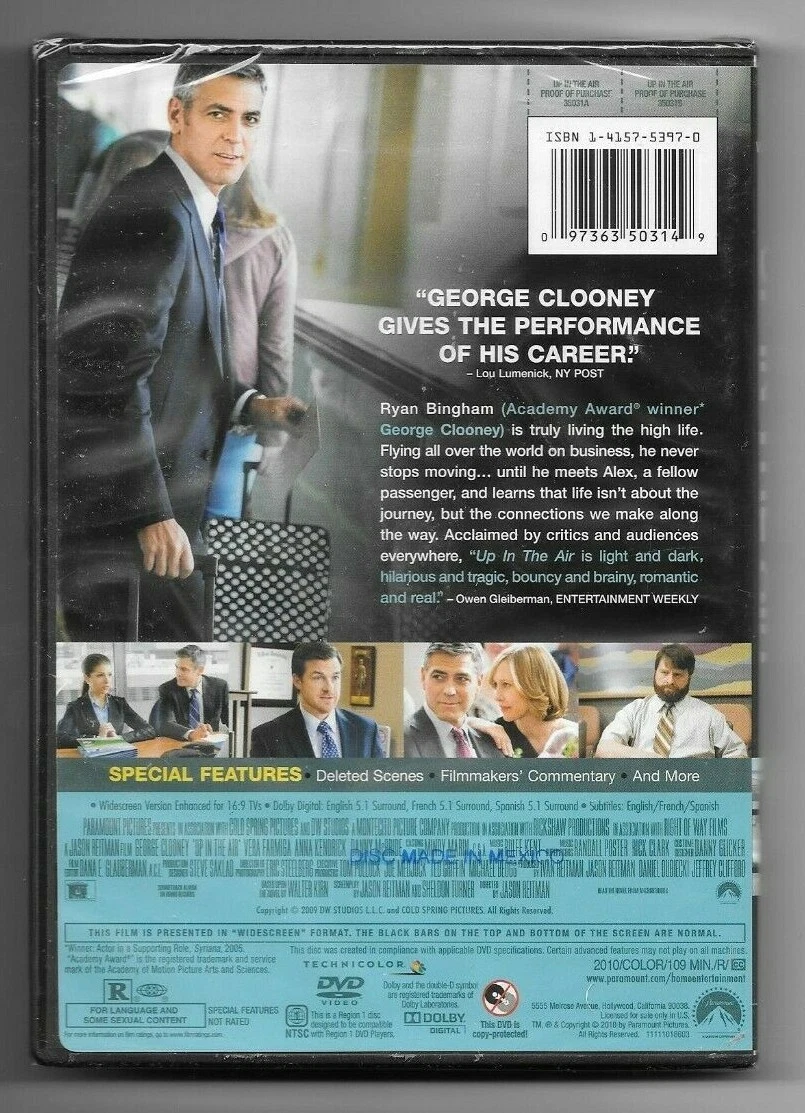 Up In The Air Dvd Cover
