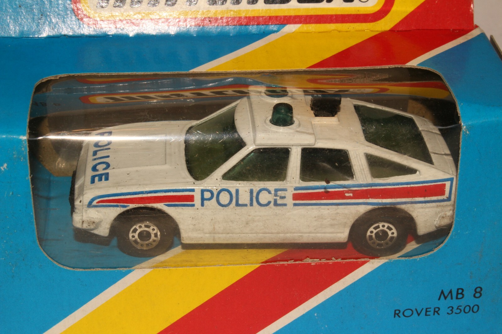MATCHBOX #MB8 ROVER 3500 POLICE CAR, WHITE, NEW IN BOX, LOT A | eBay