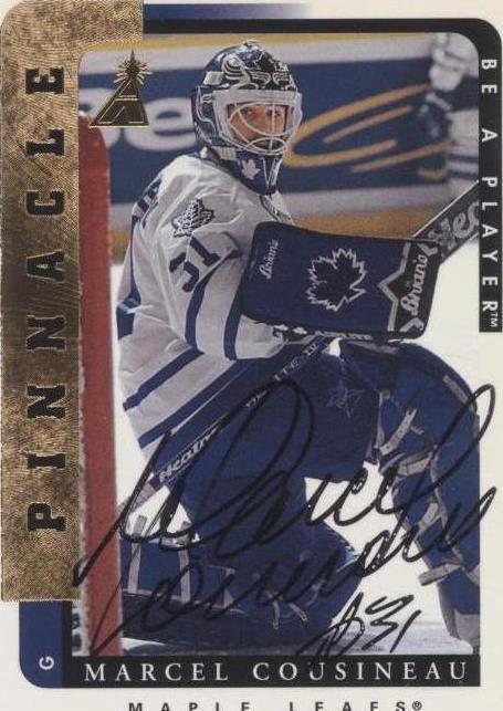 1996-97 Pinnacle Be A Player - Marcel Cousineau #213 Autographs (AU, RC ...
