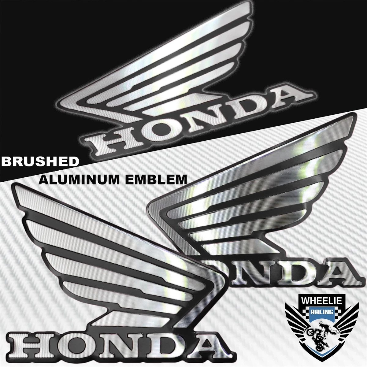 Black Honda Wing Logo