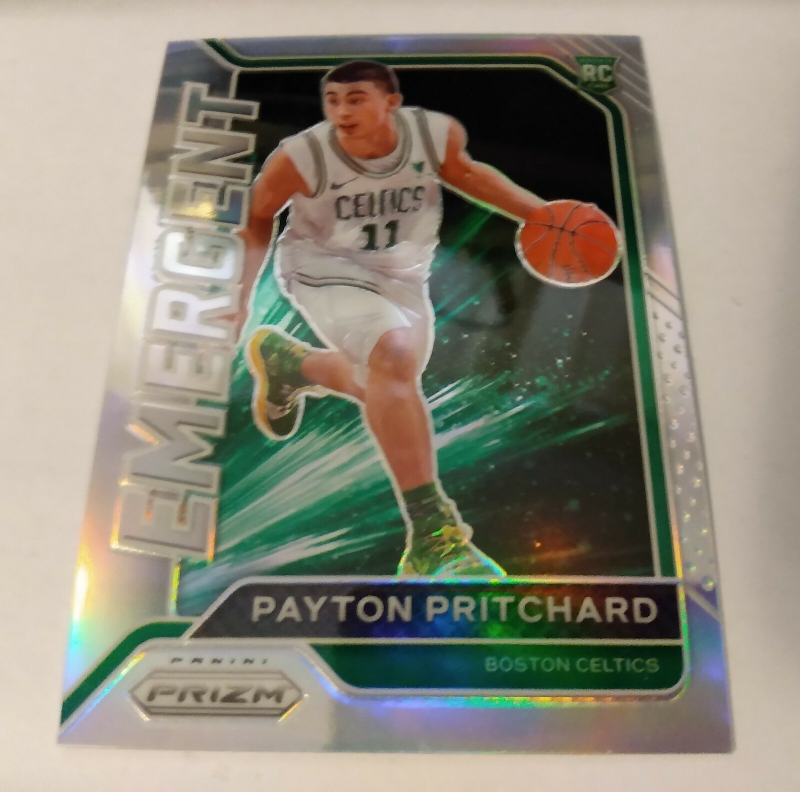 2020-21 Panini Prizm - Emergent Payton Pritchard #18 Silver Prizm (RC ...