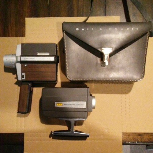 Vintage Bell and Howell 306 autoload super 8 camera and auto load 308 ...
