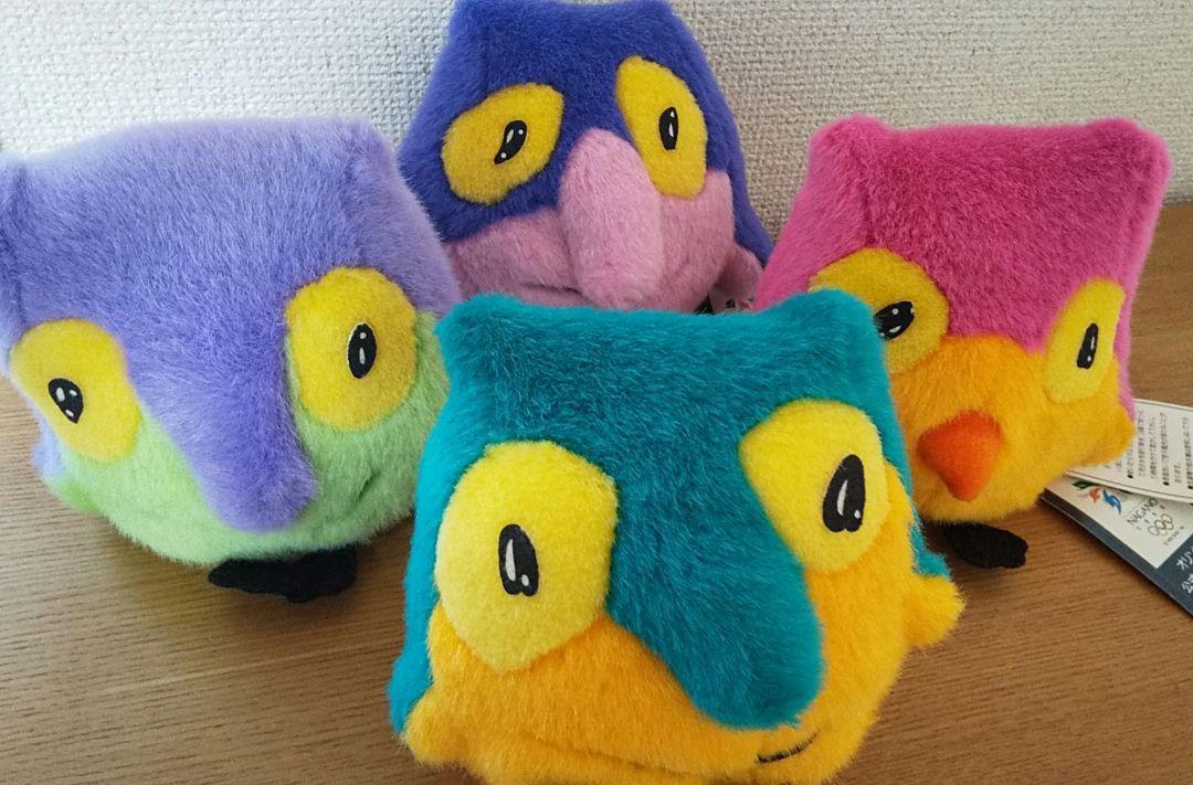 Nagano Olympic The Official Mascot Snowlets Set of 4 Plush Toy 1998 | eBay